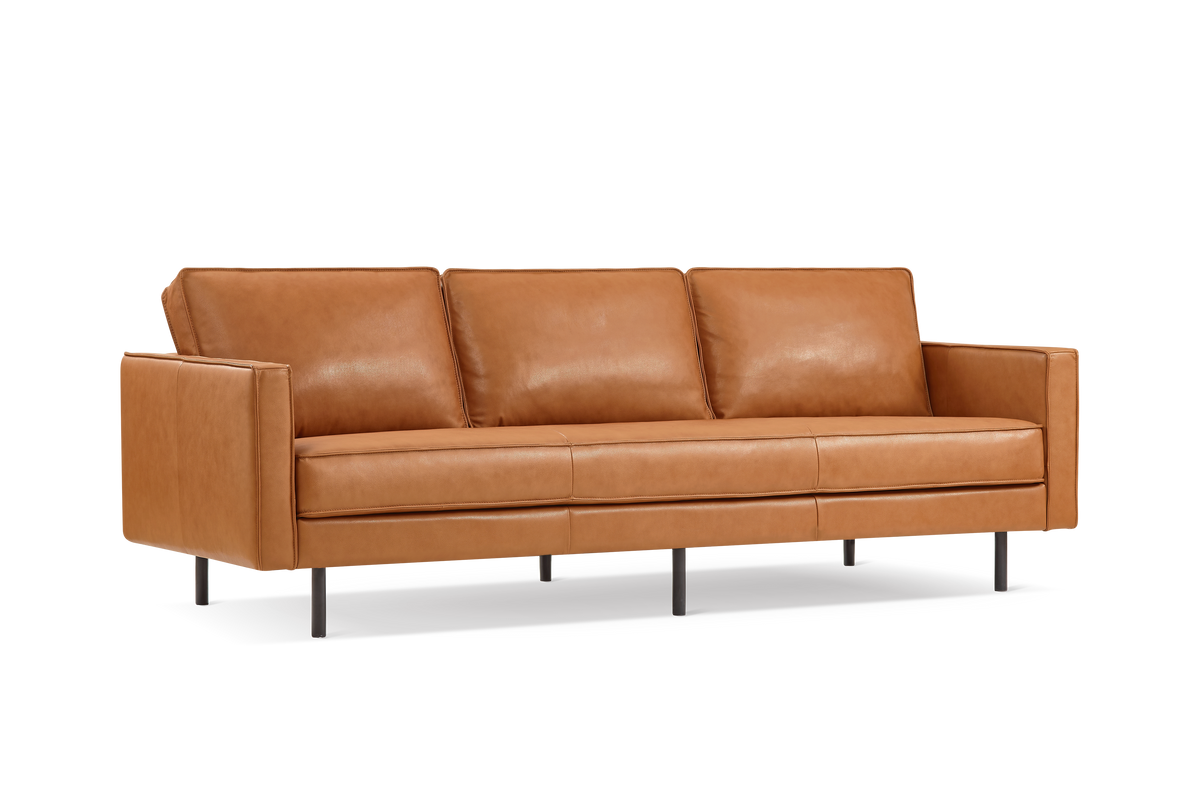 Axel leather sofa store