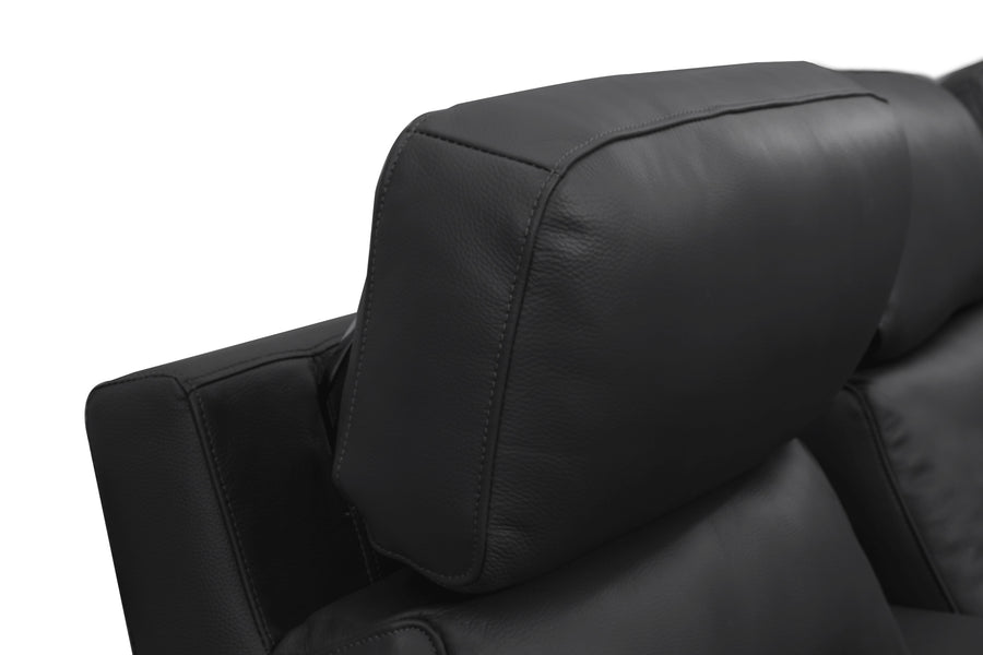 Valencia Bellagio Home Cinema Seating Manual Recliner Set of 3 Console