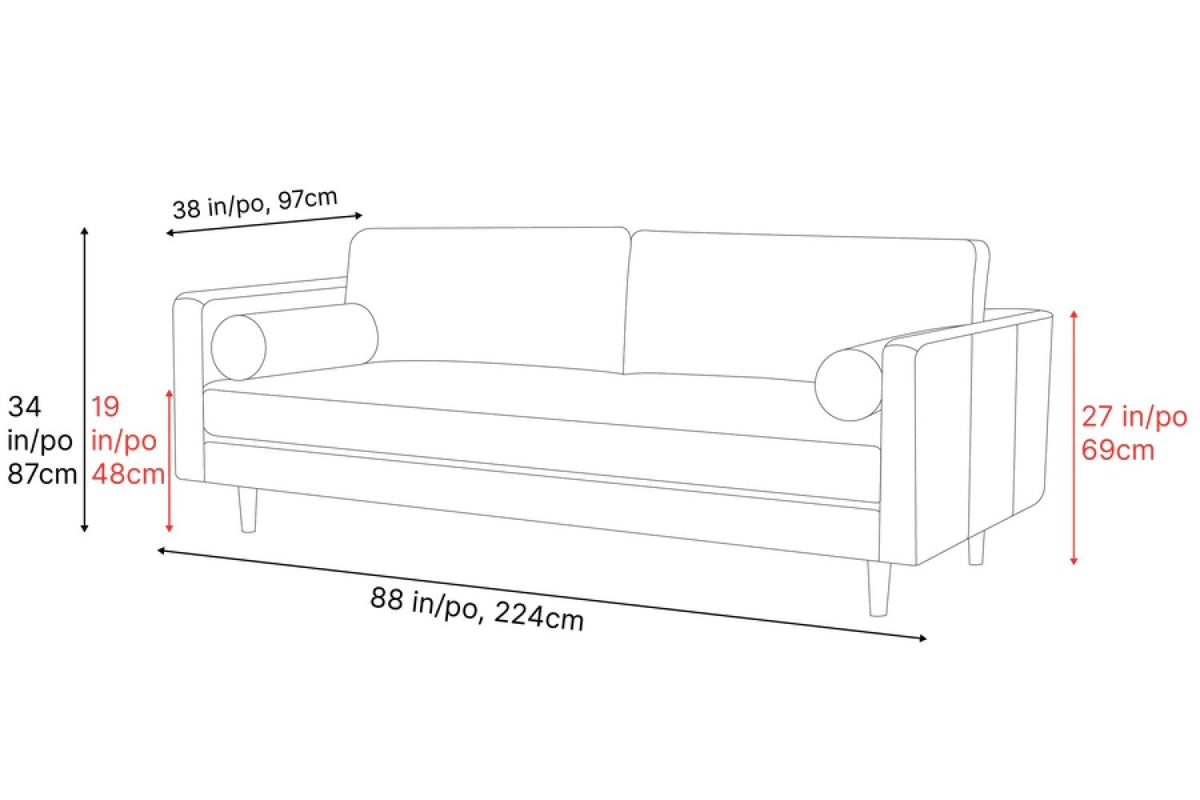 Valencia Isabella Leather Grande Sofa, Charme Blue