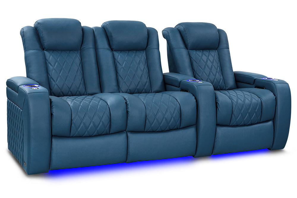 Valencia Tuscany Ultimate Luxury Edition Row of 3 Loveseat Left Steel