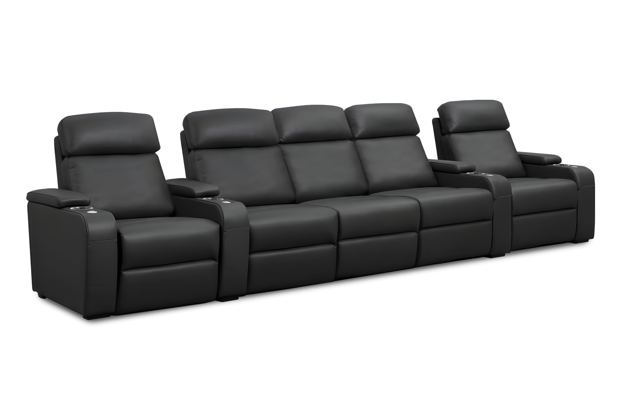 Valencia Bellagio Home Cinema Seating Power Recliner Row of 5 Set of 3